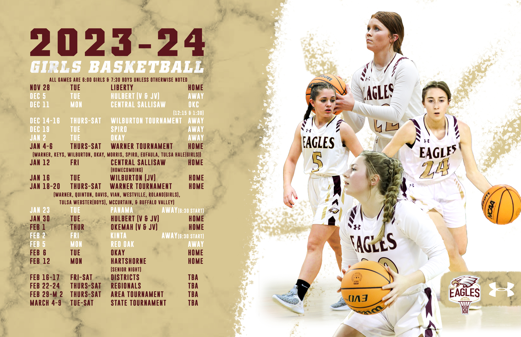 Warner Public Schools - HS Girls Basketball Schedule